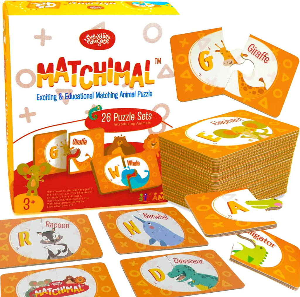 Learn and Play with Matchimal Alphabet Memory Game – EverydayEducate