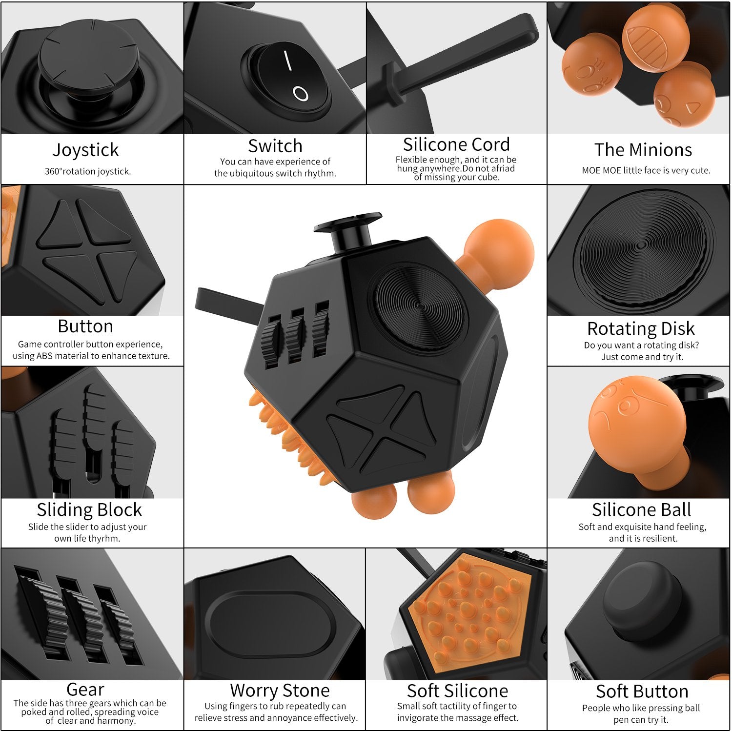 12 Sided Cube | Fidget Widget Cube – EverydayEducate